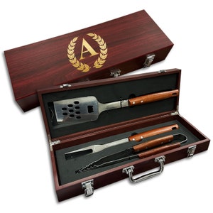 Personalize BBQ Set Barbecue Gift Tool Grilling Set, Custom Grill Set ...