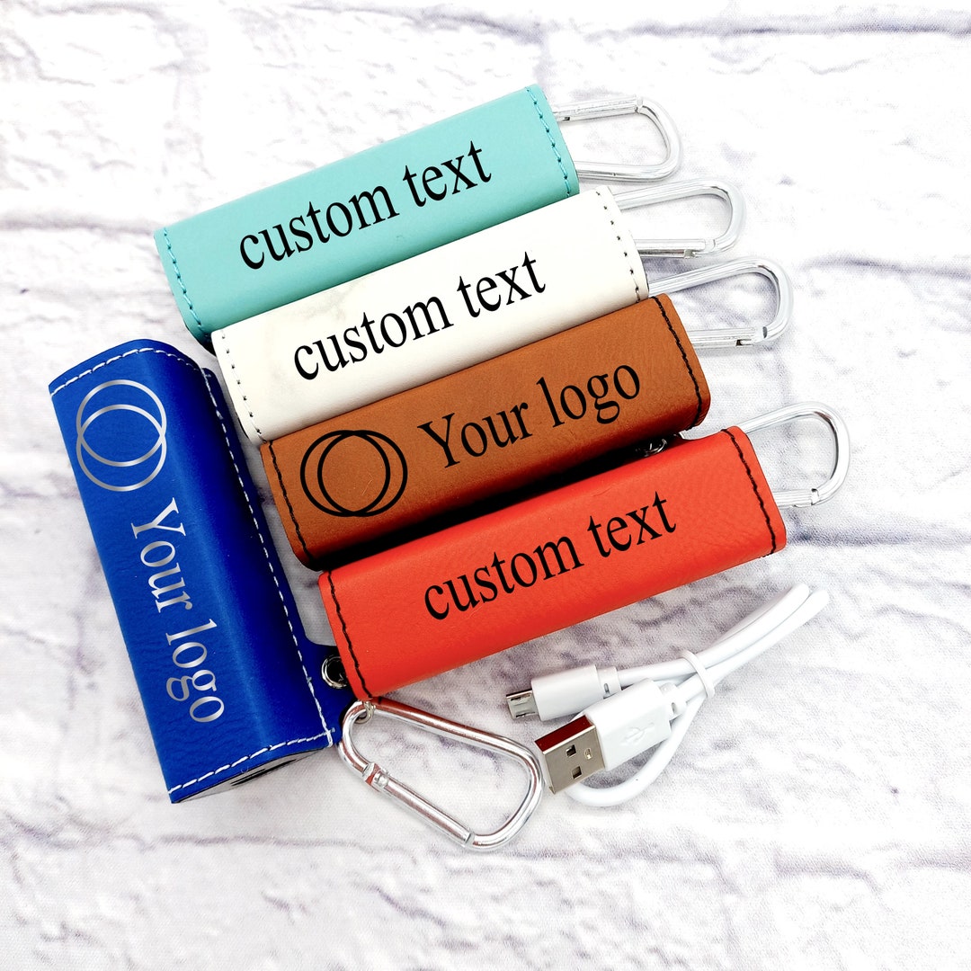 Personalized Faux Leather Power Bank - Etsy