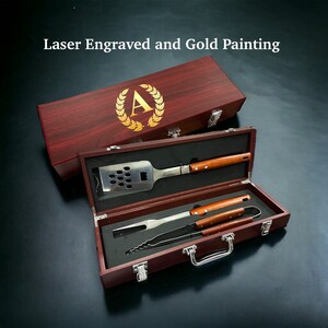 Personalize BBQ Set Barbecue Gift Tool Grilling Set, Custom Grill Set ...