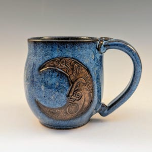 Moon - Handmade Stoneware Pottery Mug - Etsy