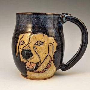 Custom Dog Mug Stoneware Pottery - Etsy