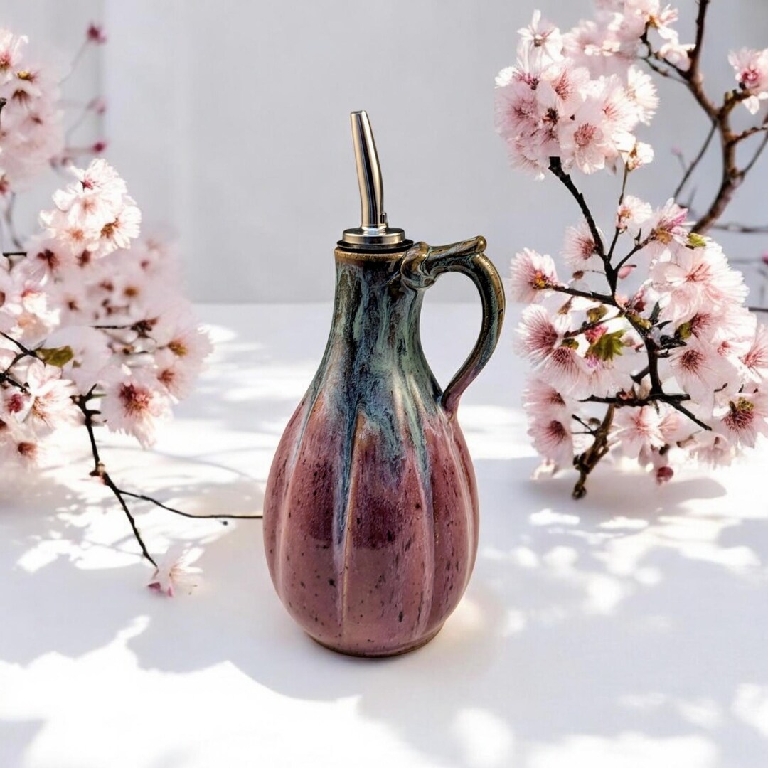Gigi Stoneware Pottery Oil Bottle - Etsy