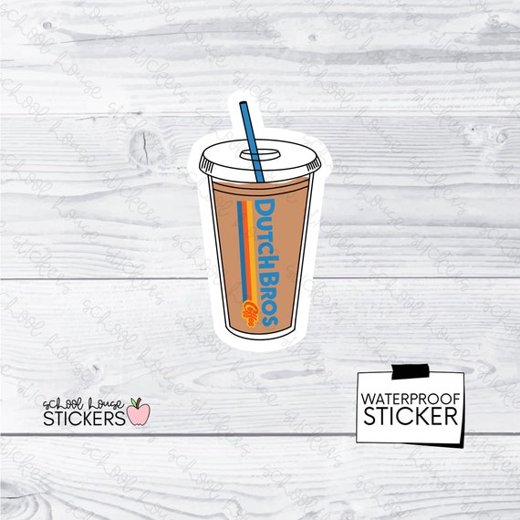 MINI Dutch Bros Coffee Vinyl Sticker WATERPROOF Water | Etsy