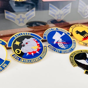 Military Patch, Rank, and Insignia, Ribbon Rack, Acrylic Shadow Box ...