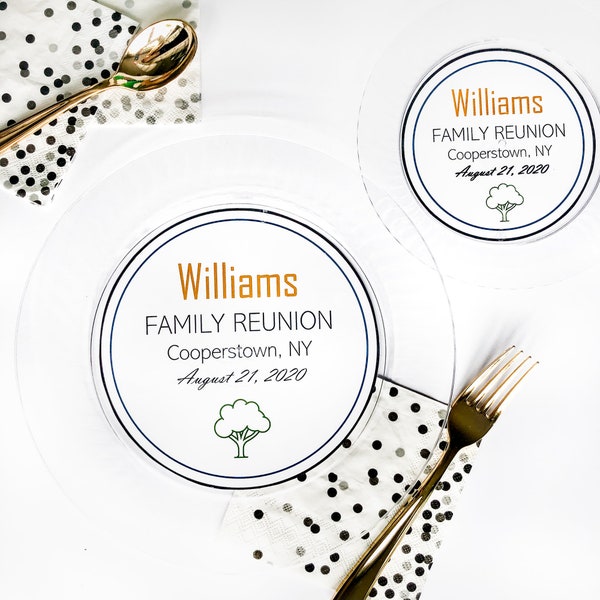 Family Reunion Plates Personalized - Etsy
