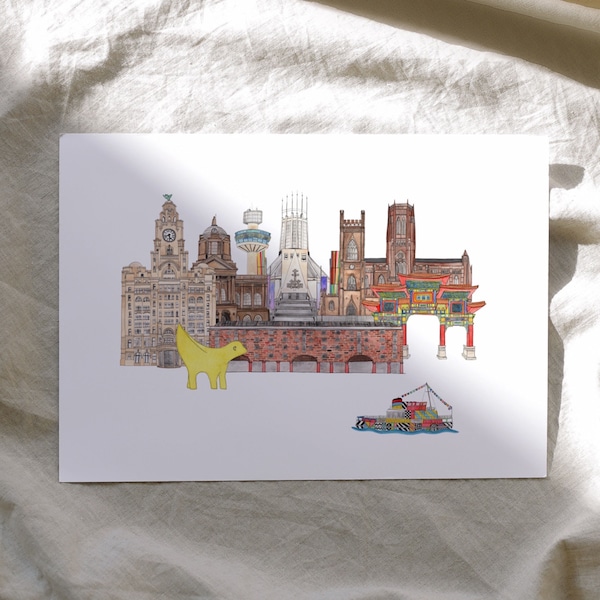Liverpool Skyline - Etsy UK