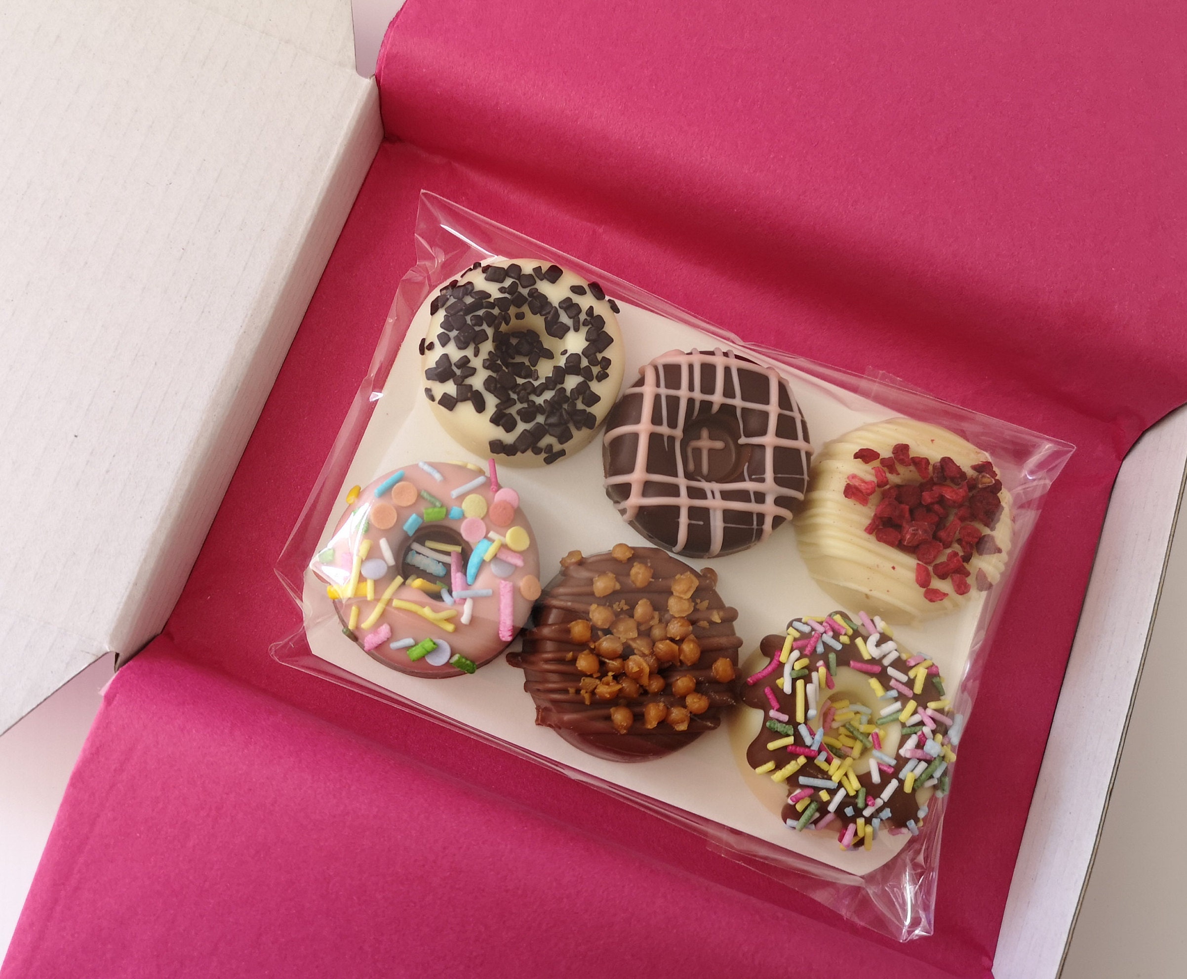 Belgian Chocolate Donuts Handmade Belgian Chocolates - Etsy UK