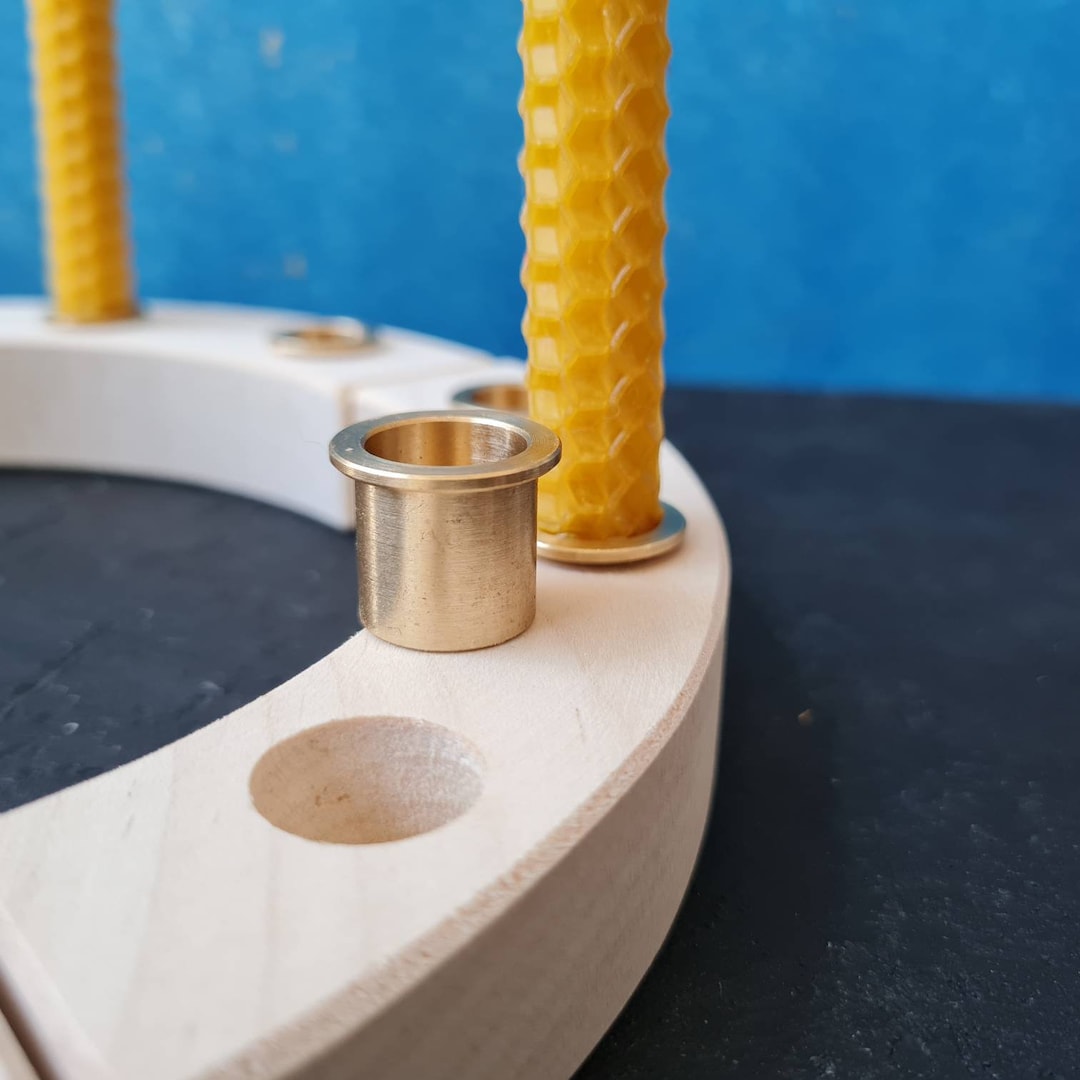 Brass Candle Holder, Waldorf Birthday Celebration Ring Candle Cup ...