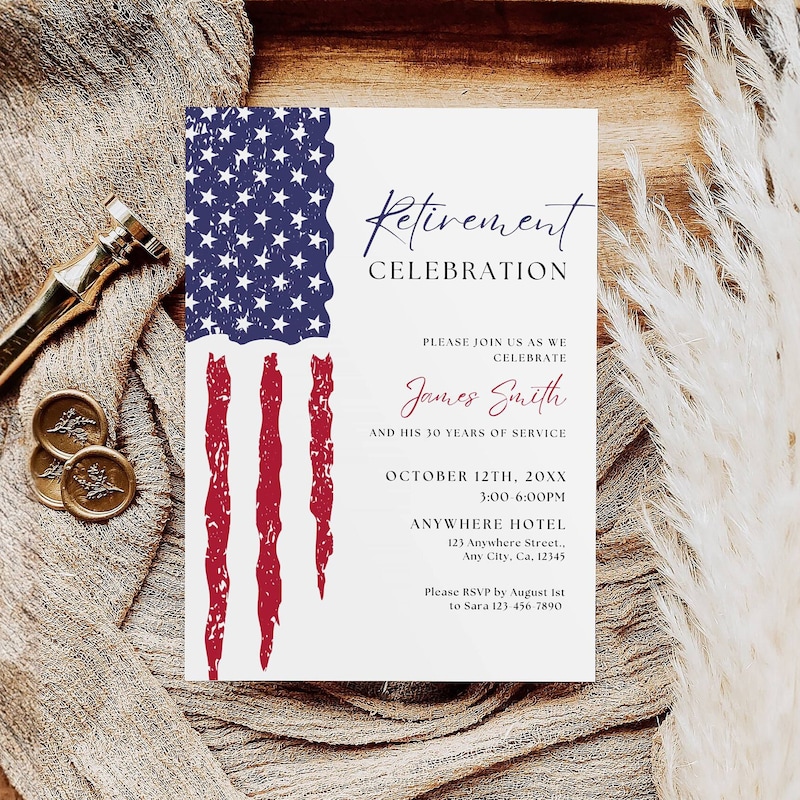 Army Retirement Invitation - Etsy