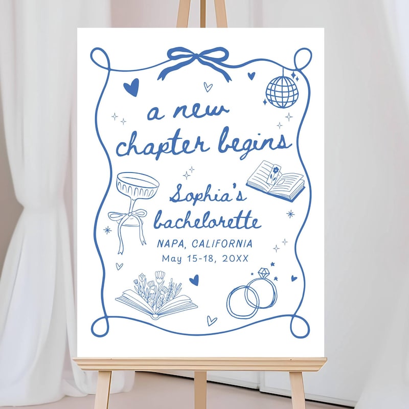 Blue Book Club Poster - Etsy