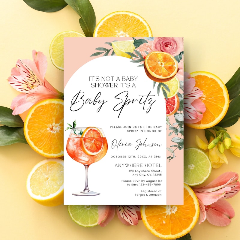Baby Shower Spritz Invite - Etsy