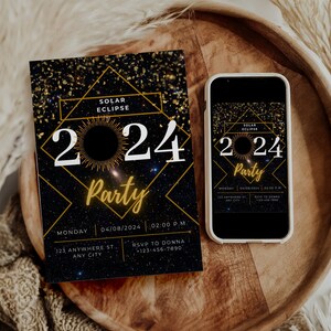 Total Solar Eclipse Party Invitation, Printable Eclipse Viewing Party ...