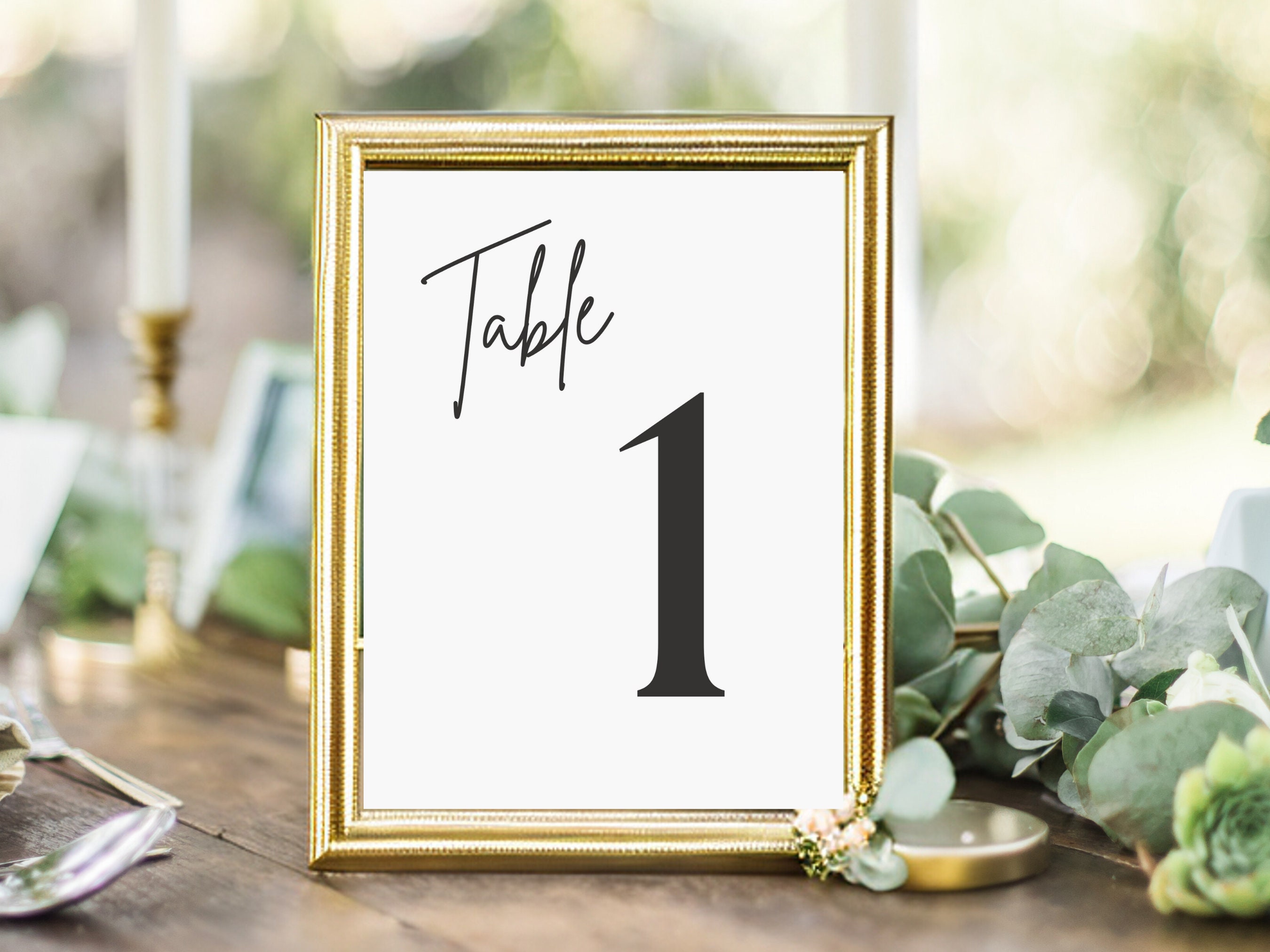 Minimalist Wedding Seating Chart With Table Numbers Bundle, Editable ...