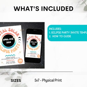 Total Solar Eclipse Party Invitation, Printable Eclipse Viewing Party ...