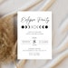 Total Solar Eclipse Party Invitation, Printable Eclipse Viewing Party ...
