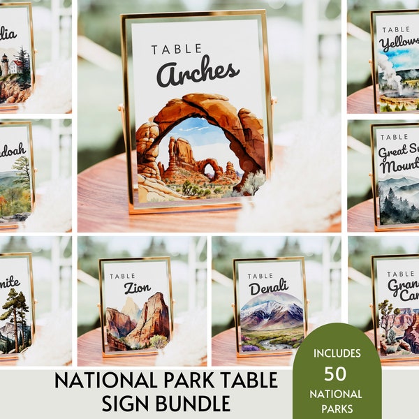 Mountain Table Numbers - Etsy