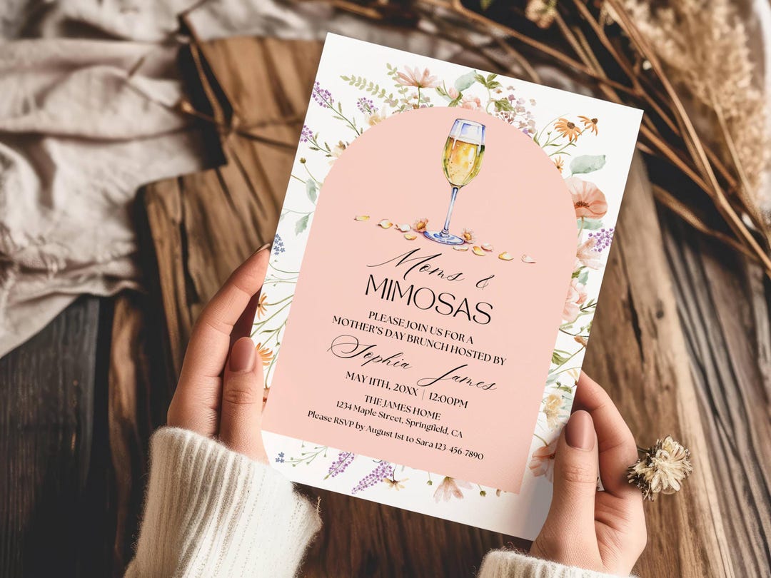 Mother's Day Brunch Invitation Template, Mothers Day Party Invite, Moms ...