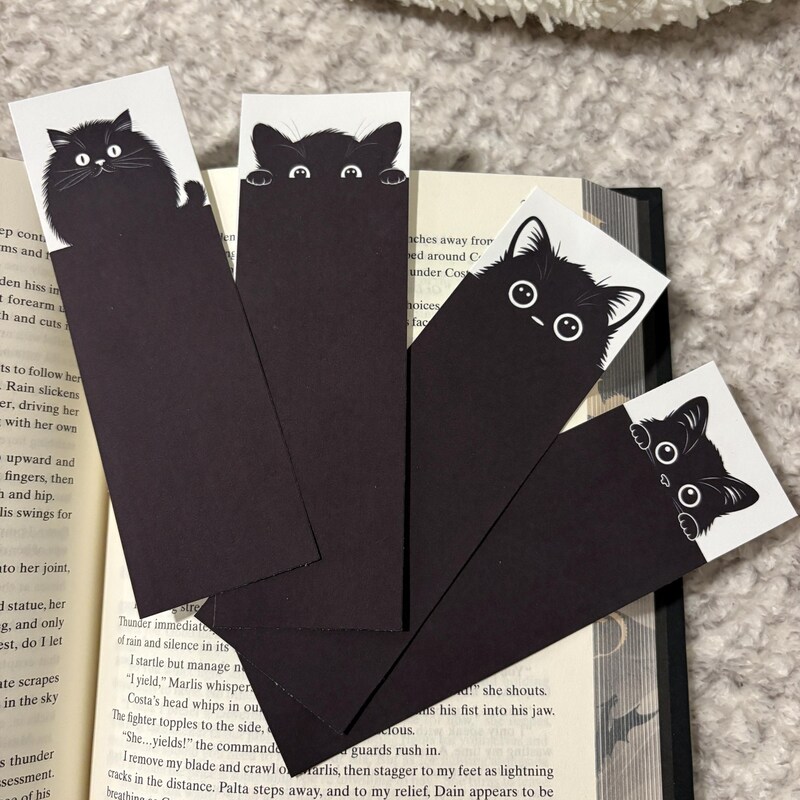 Cat Bookmark - Etsy