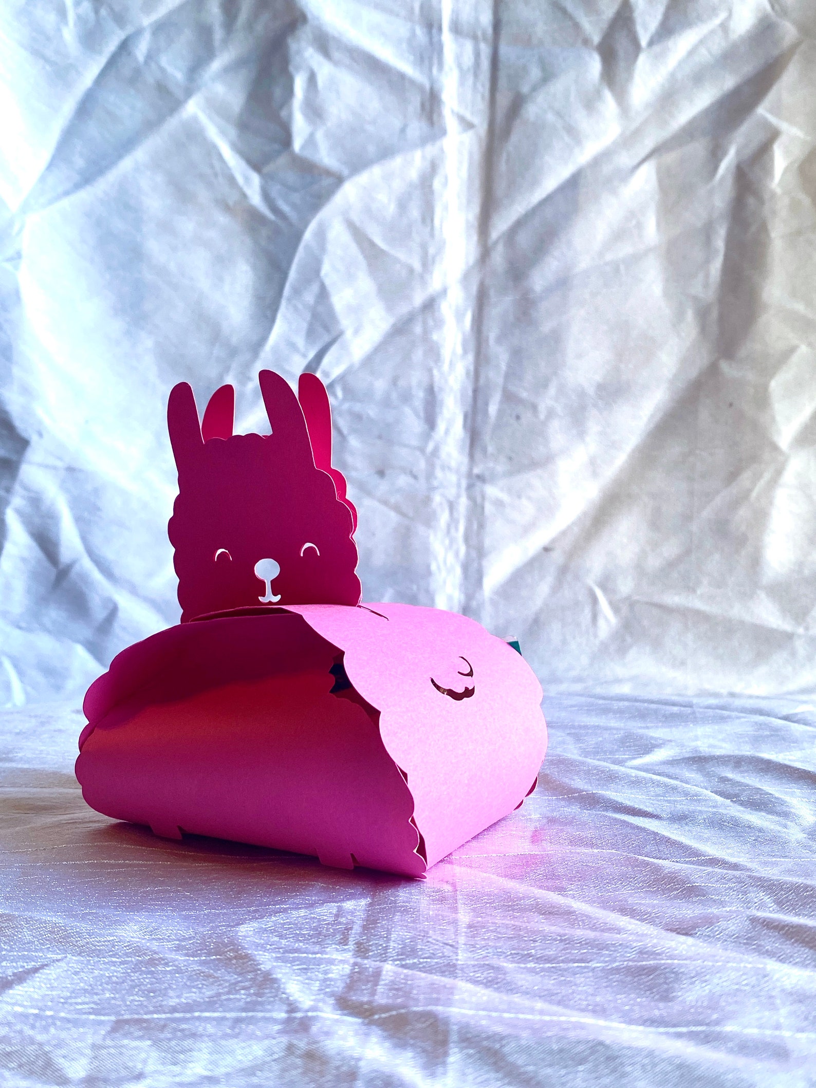 Llama Box Template DIY Gift Box Treat SVG for Easter Party - Etsy