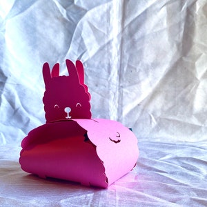 Llama Box Template DIY Gift Box Treat SVG for Easter Party Favor Box ...