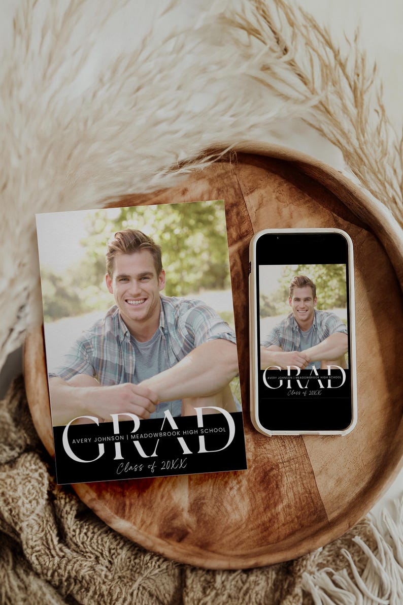 Graduation Invitation 2026 Template, Senior Graduate Announcement ...
