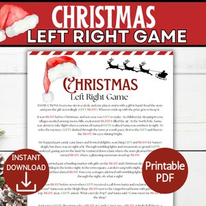 Left Right Christmas Game, Fun Christmas Party Pass the Present Game ...