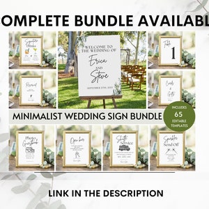 The Drinks Are on Us Wedding Bar Sign Template, Open Bar Menu Template ...