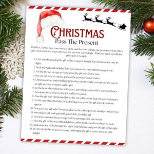 Christmas Pass the Present Game, Christmas Pass the Gift, Holiday ...