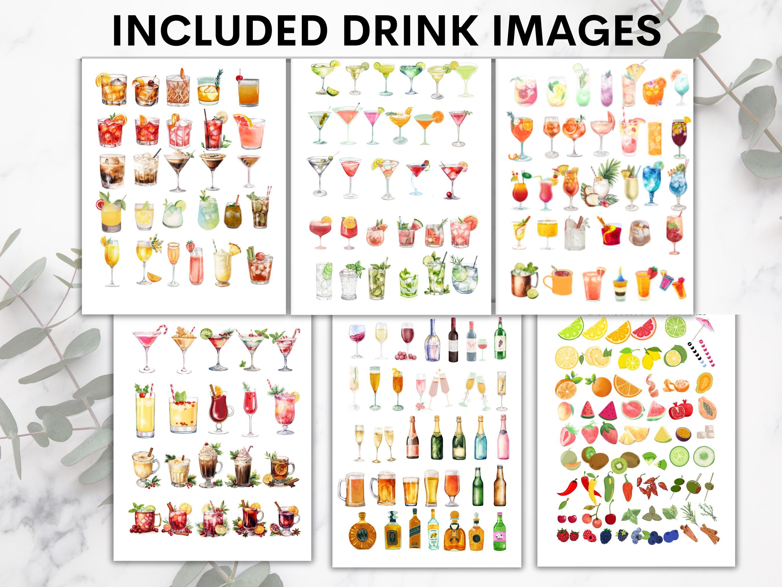Christmas Bar Menu Sign Template, Signature Drink Sign Template ...
