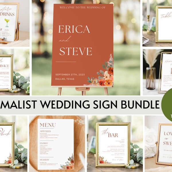 Wedding Sign Bundle - Etsy