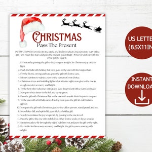 Christmas Pass the Present Game, Christmas Pass the Gift, Holiday ...
