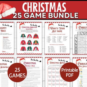 Christmas Game Bundle, Christmas Party Games, Family Christmas Games ...