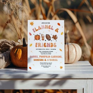 Fall Harvest Party Invitation Template, Fall Festival Invite, Autumn ...