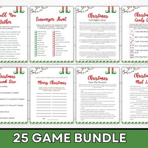 Christmas Game Bundle, Christmas Party Games, Family Christmas Games ...