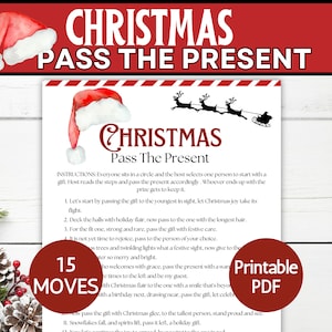 Christmas Pass the Present Game, Christmas Pass the Gift, Holiday ...