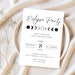 Total Solar Eclipse Party Invitation, Printable Eclipse Viewing Party ...