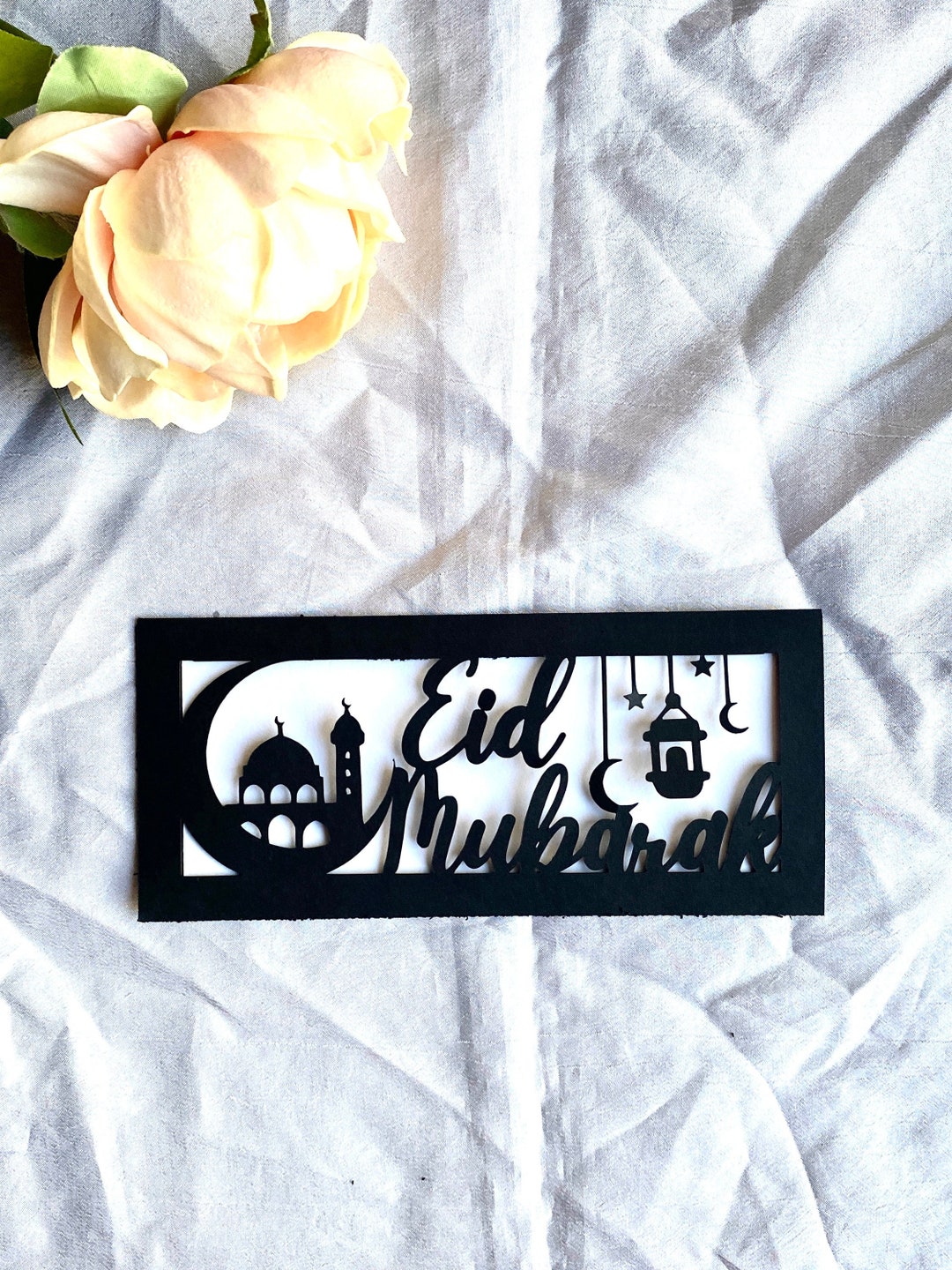 Eid Mubarak Money Card Template, Eid Money Holder SVG Cutout for Cricut ...