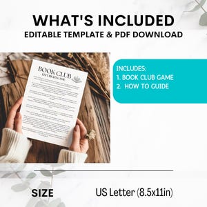 Book Club Game, Reading Group Left Right Book Game, Book Club Game Book ...