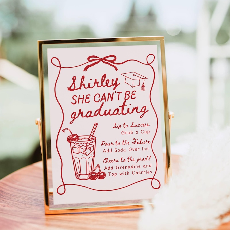 Shirley Shes Not Graduating Sign - Etsy