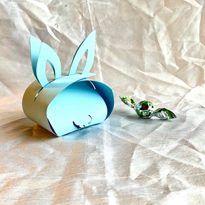Easter Bunny Treat Box Template DIY Gift Box SVG for Easter - Etsy