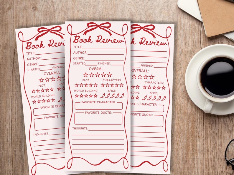 Book Review Bookmark Template, Book Club Discussion Game Bookmark, Book ...