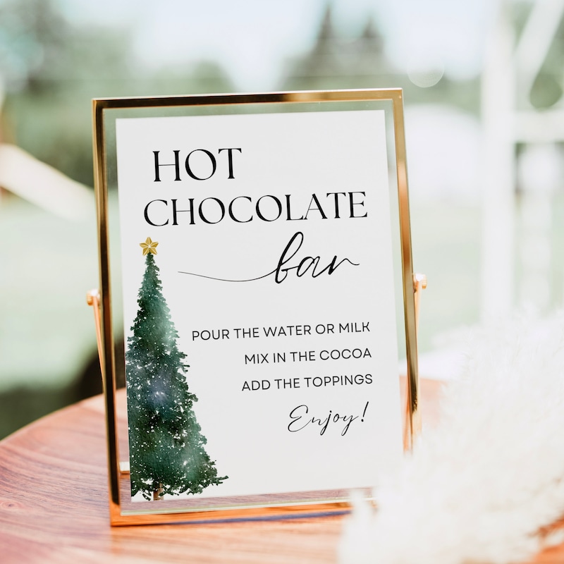 Hot Chocolate Bar Sign - Etsy