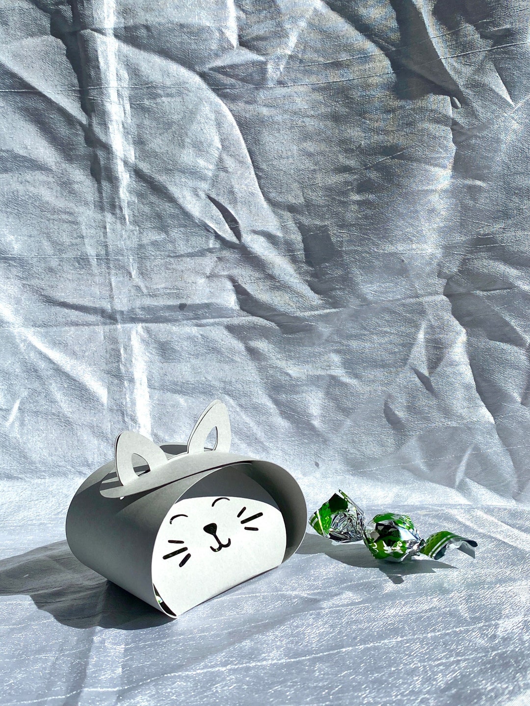 Cat Treat Box Template DIY Gift Box Kitty SVG for Easter Party Favor ...