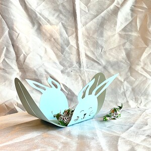 Easter Bunny Treat Box Template DIY Gift Box SVG for Easter - Etsy