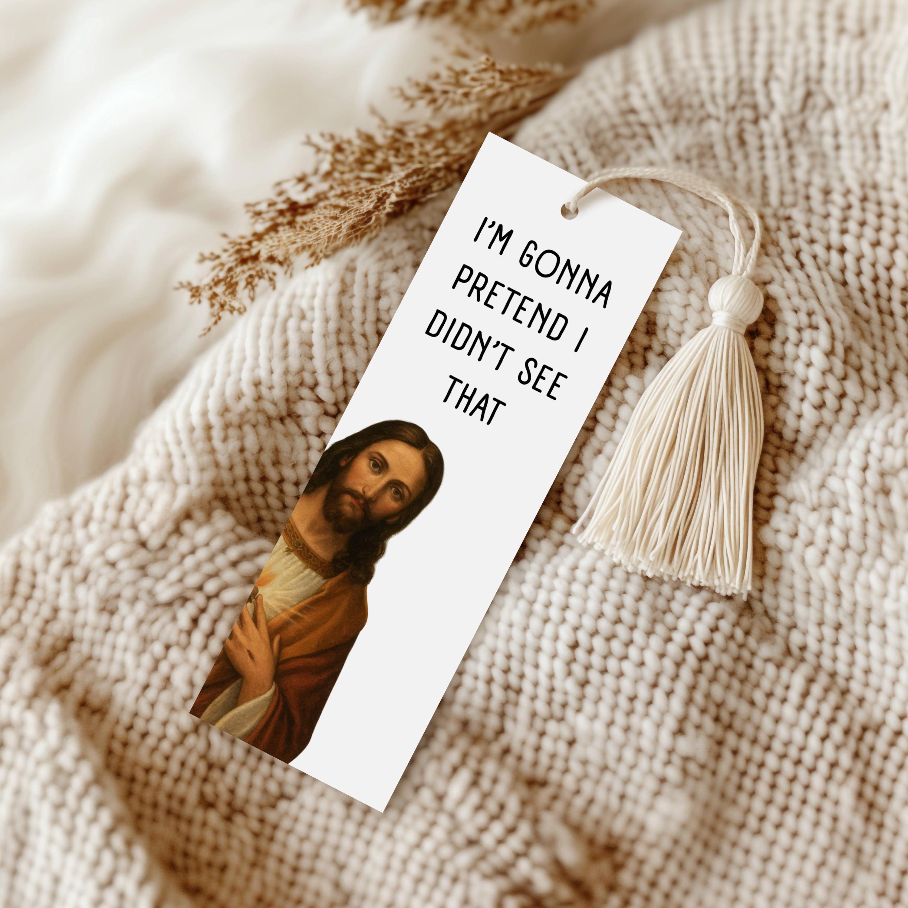 Jesus Funny Bookmark Printable Bundle, is That Smut Book Mark Set ...