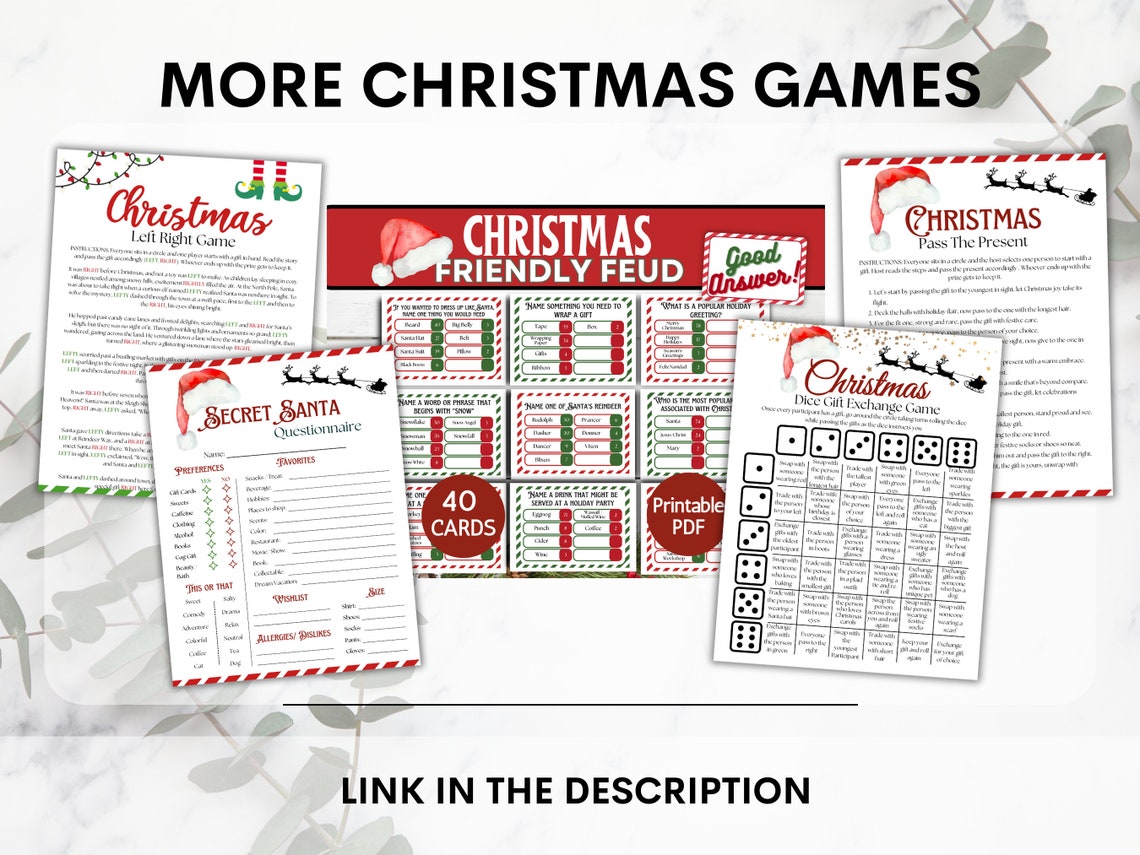 Left Right Christmas Game, Fun Christmas Party Pass the Present Game ...