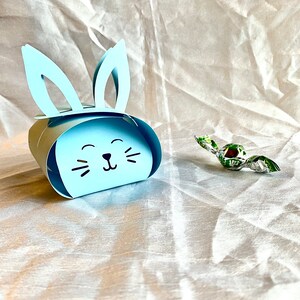 Easter Bunny Treat Box Template DIY Gift Box SVG for Easter - Etsy