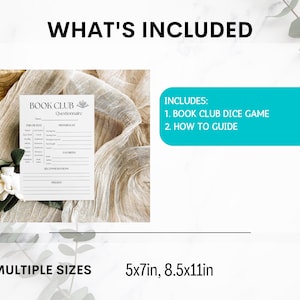 Book Club Survey Questionnaire, Reading Group What to Read Next Survey ...