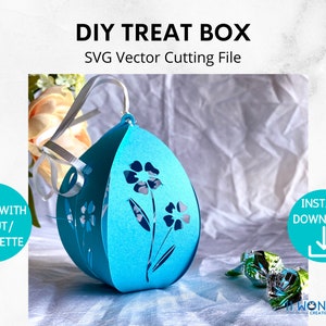 DIY Easter Egg Template Bundle Easter Bunny Treat Box SVG for Easter ...