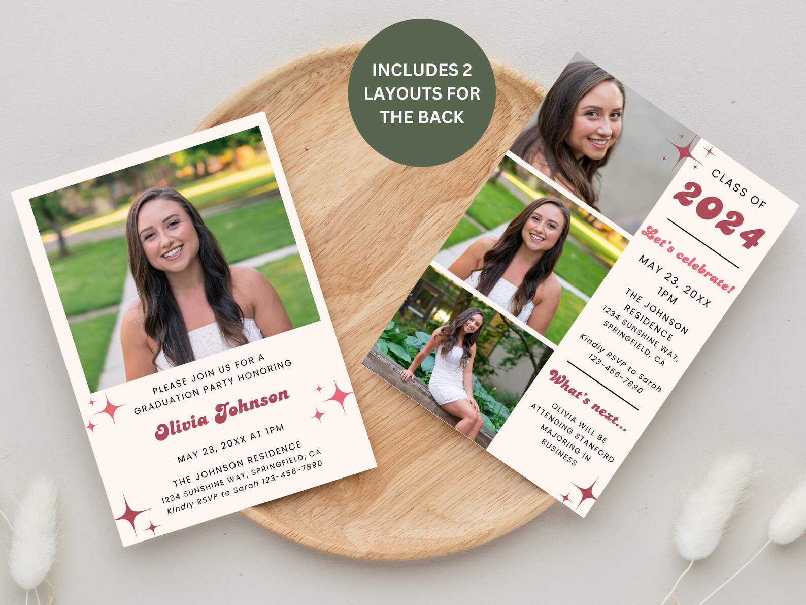 Grad Era Graduation Invitation Template, Senior Graduate Announcement ...